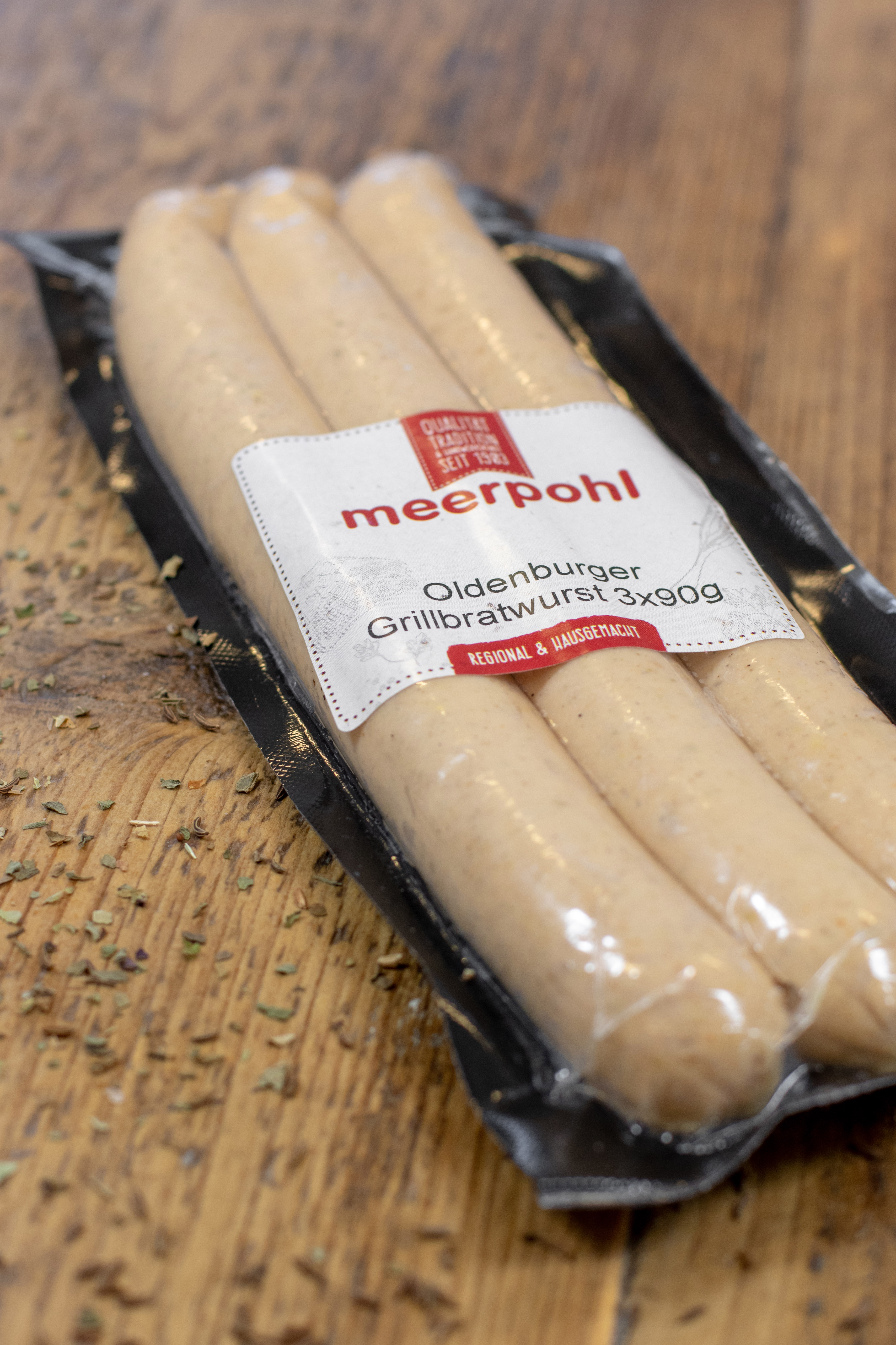 Grillbratwurst 3 Stück von MEERPOHL Spezialitäten-Fleischerei ...